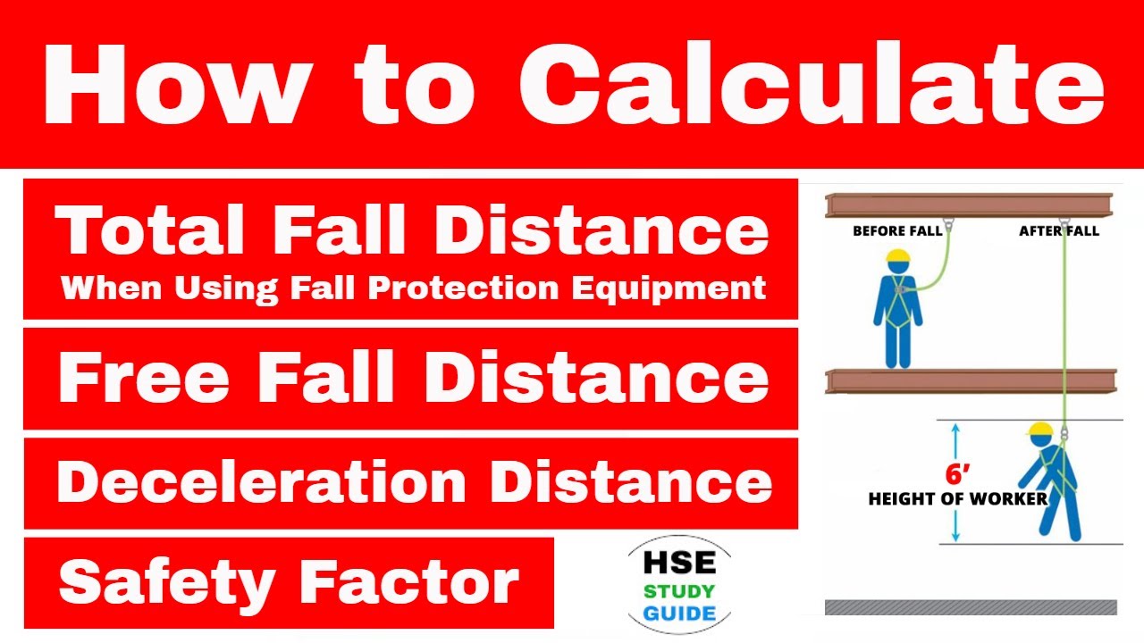 How to Calculate Total Fall Distance / Deceleration Distance / Free Fall Distance / Safety Factor