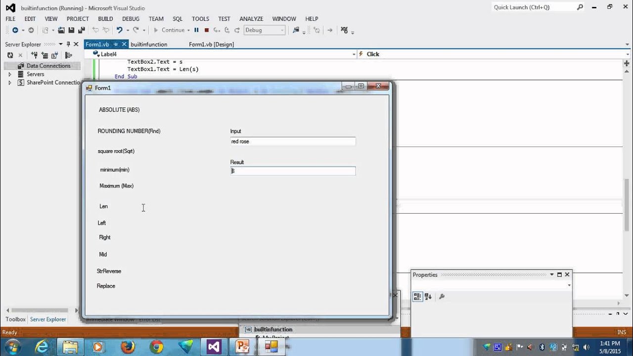 part12 built in function using vb.net