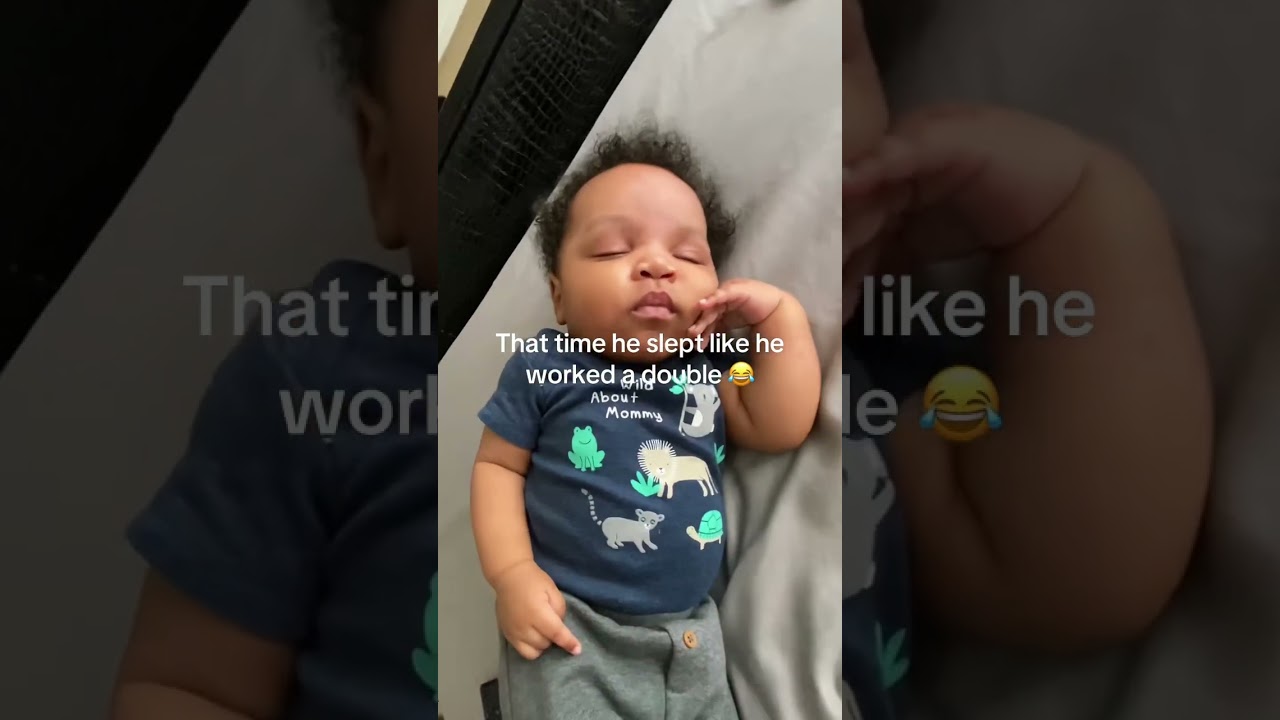 Let’s look at the cute positions of babies when sleeping 🥰🥰#toddler #baby #sleep #newborn #fyp