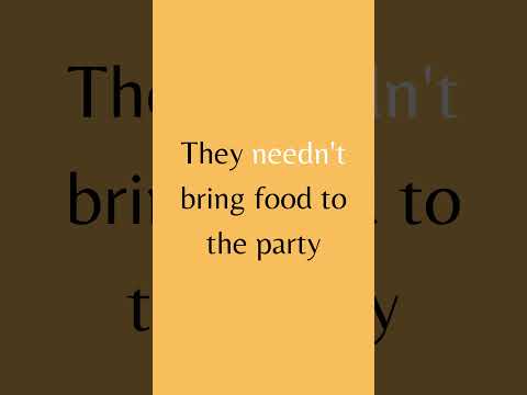 Understanding the meaning of needn't for Malayalam speakers #english #grammar #spokenenglish