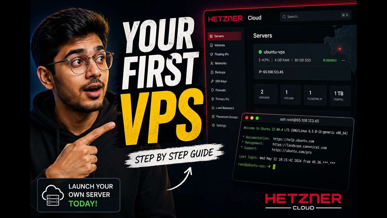 How to Setup a VPS Server on Hetzner (Beginner Friendly Guide)