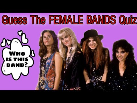 Name the ALL FEMALE BANDS Quiz | Music Trivia | Guess the Female Singers Challenge | Women Bands