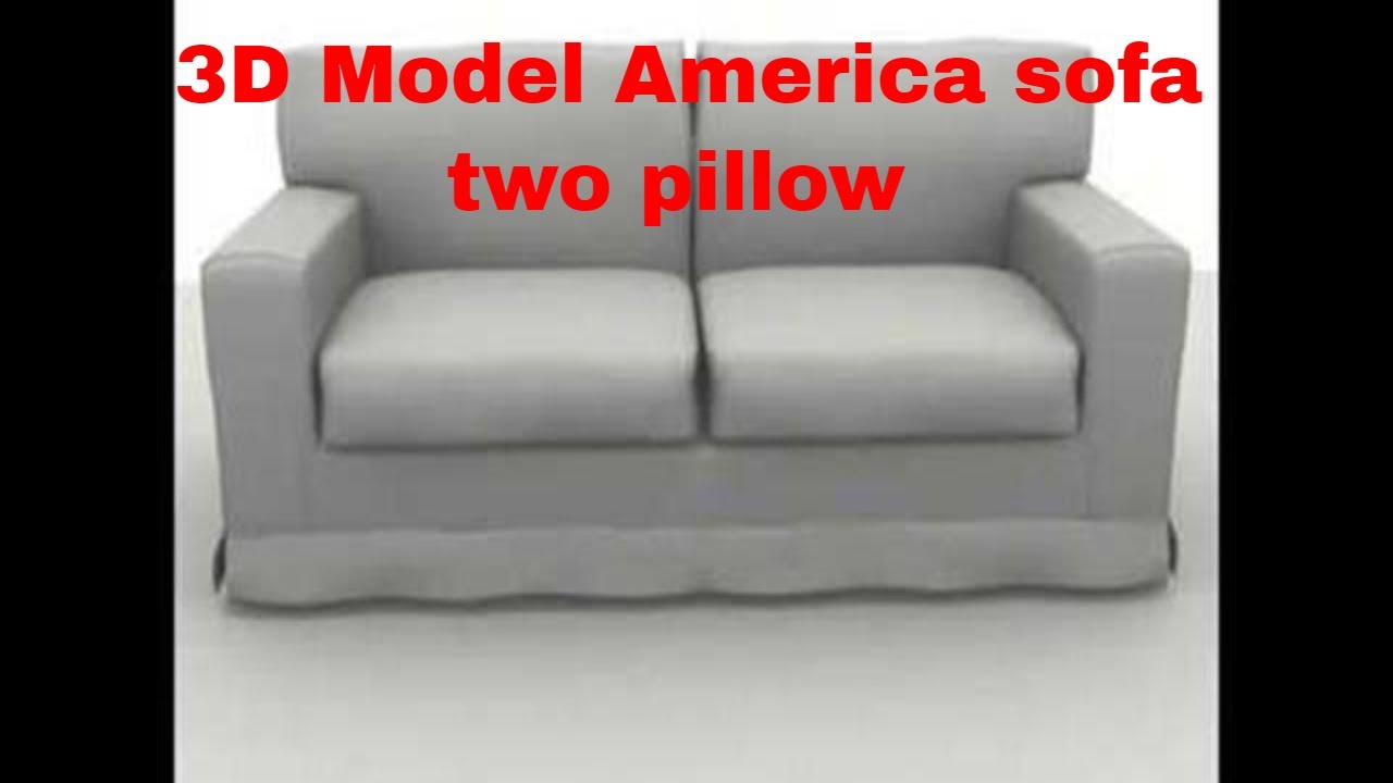 3D Model America_sofa_two_pillow Review