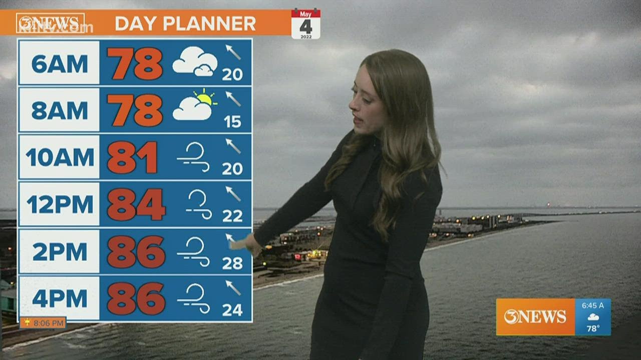 Windy, warm and humid in your Corpus Christi weather forecast