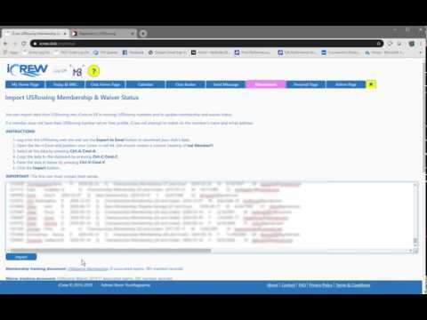 iCrew - Import USRowing Membership & Waiver data