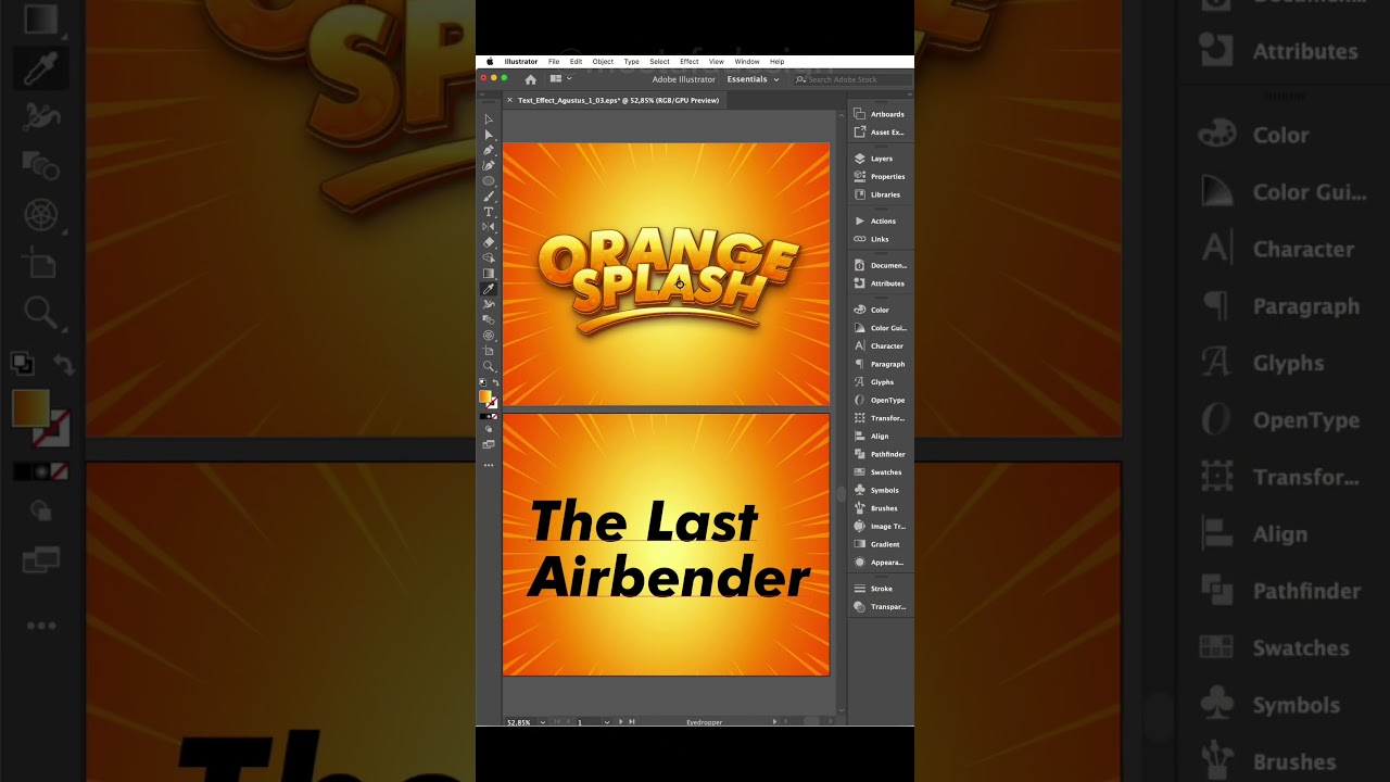 Adobe Illustrator Tips - How To Copy Text Effect #mostafadesign #illustratortutorial #illustrator