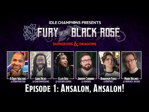 Episode 1 Idle Champions Presents Fury of the Black Rose