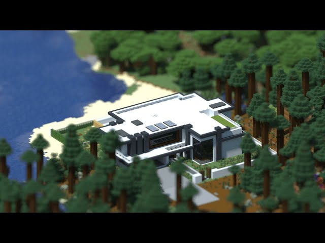 Lakeside Modern House Minecraft Map