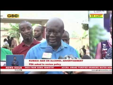 FDA asked to review ban on alcohol advertisement