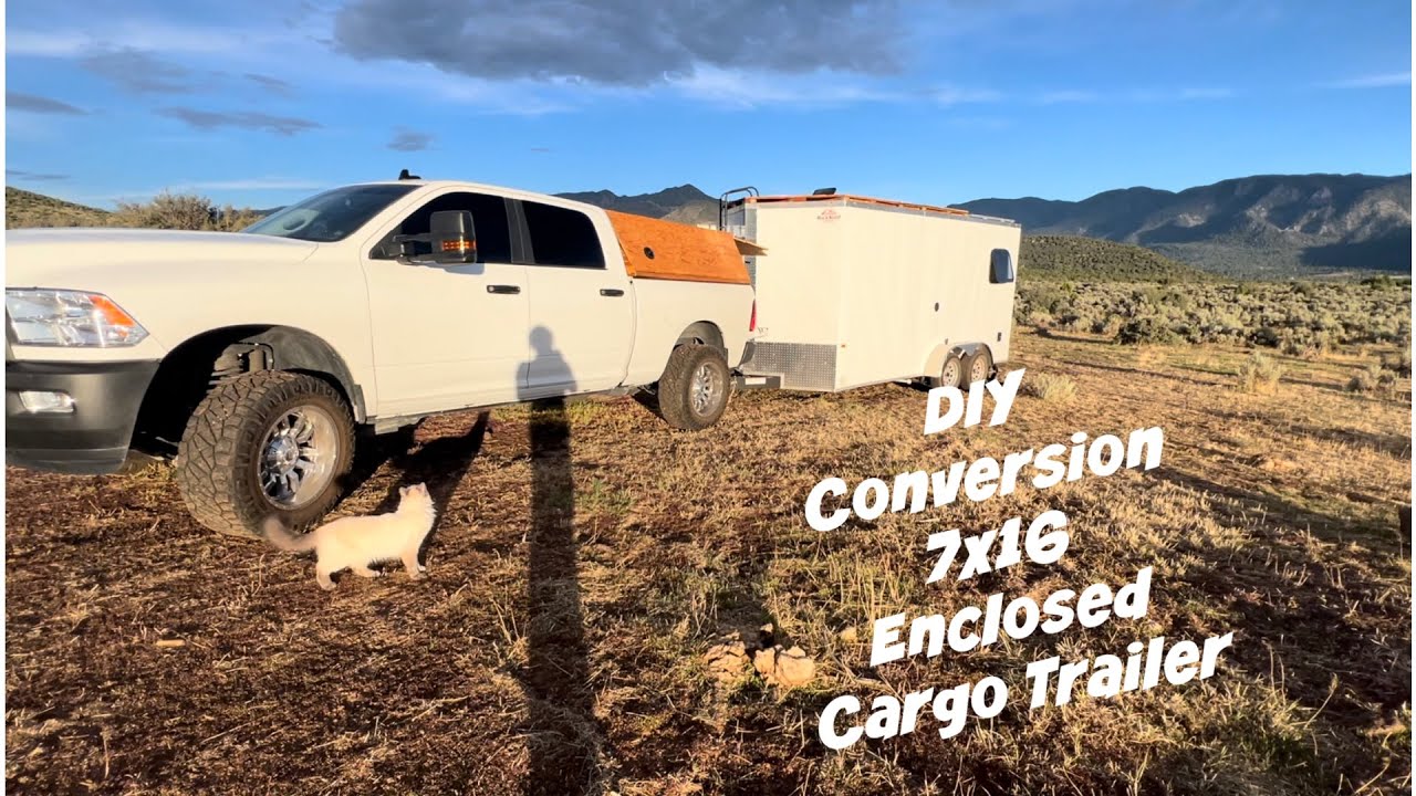 Our FULL-TIME Home | 7x16 Enclosed Cargo Trailer DIY Camper Conversion