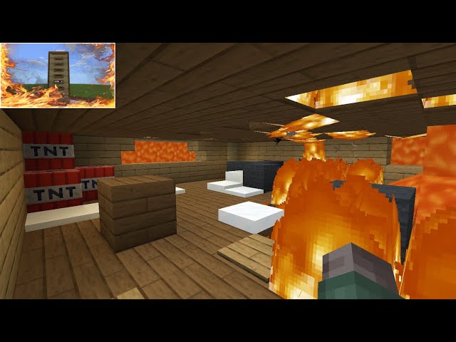 Burning Building Minecraft Map