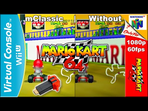 PairaGamers: "mClassic Comparison / WiiU / N64 Virtual Console" (Mario Kart 64)