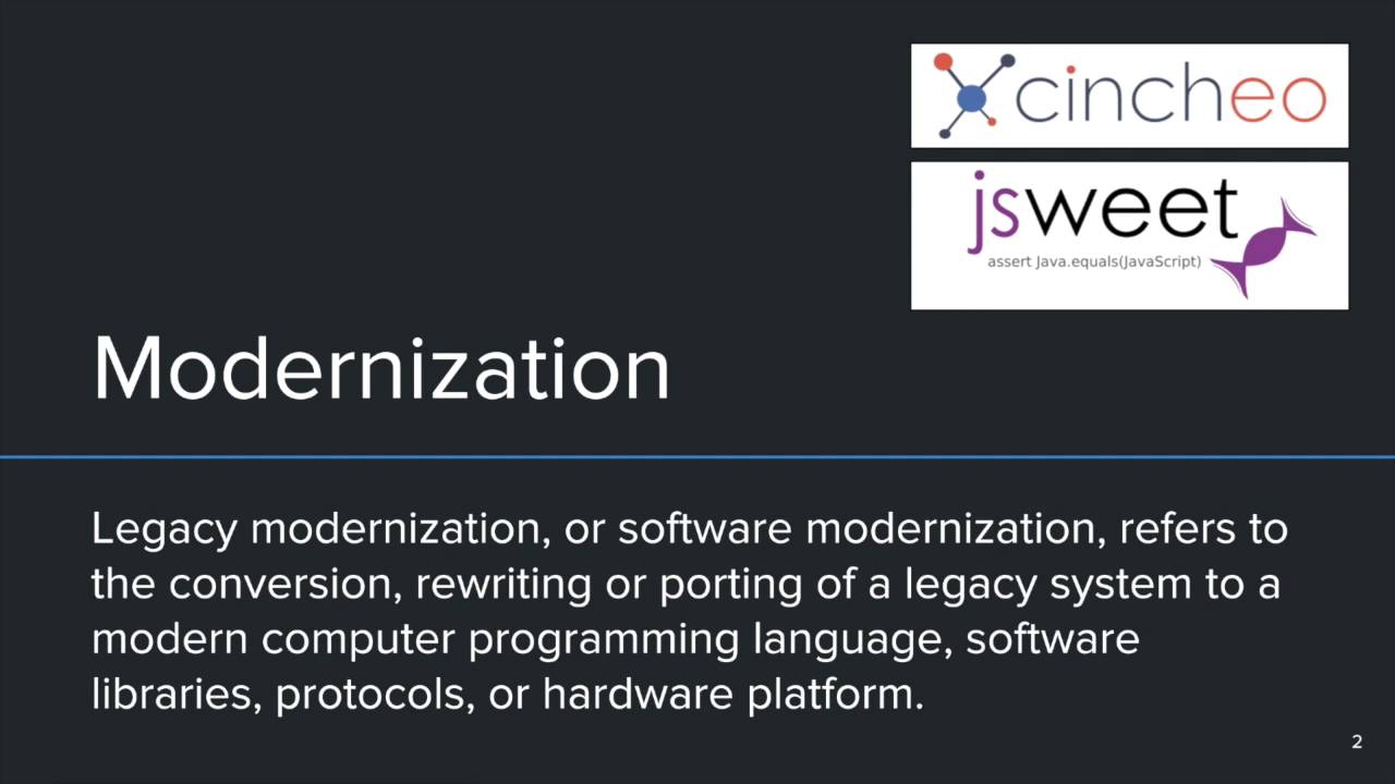 Java to HTML5 migration