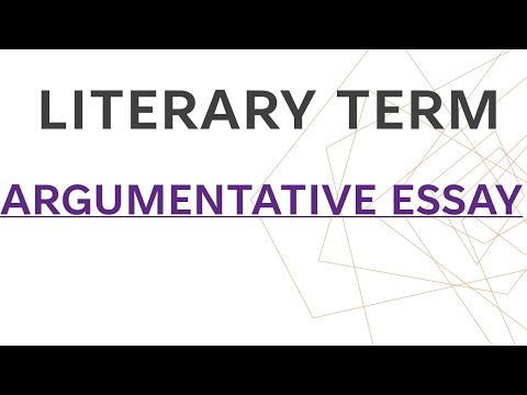 Literary Term | Argumentative Essay