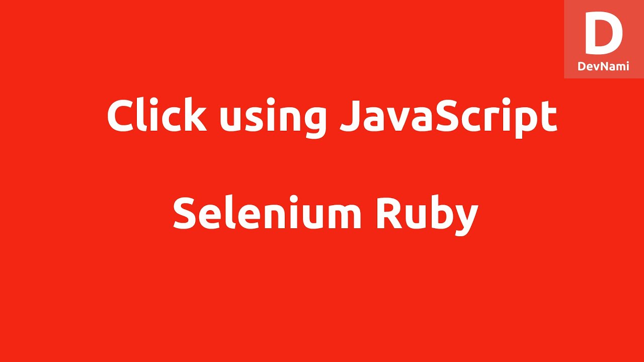 Selenium Ruby Click Button Javscript
