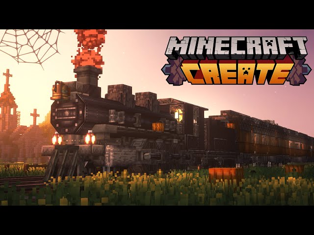Create Mod Halloween | Ghost Train (Tutorial) Minecraft Map