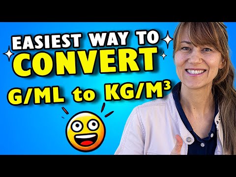 Convert g/mL to kg/m3 Easily | Grams per Milliliter to Kilograms per Cubic Meter