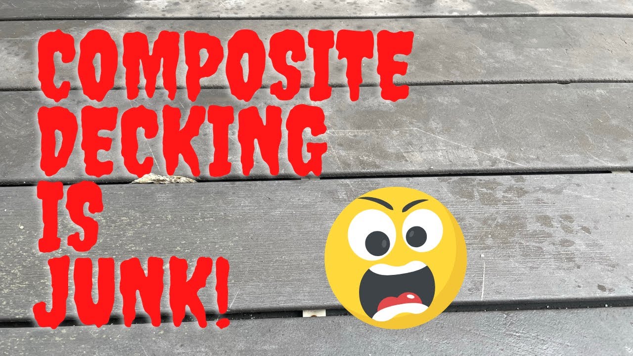 Looking over a Composite Decking Needing to be Replaced and how it falls short.