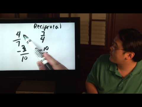 Math Help : How to Calculate Reciprocals