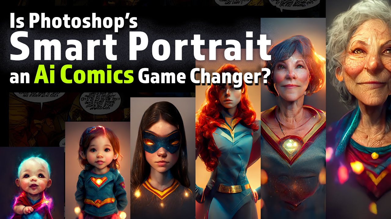 Push Your Ai Comic Characters to the Limits with Photoshop's Smart Portrait Filter