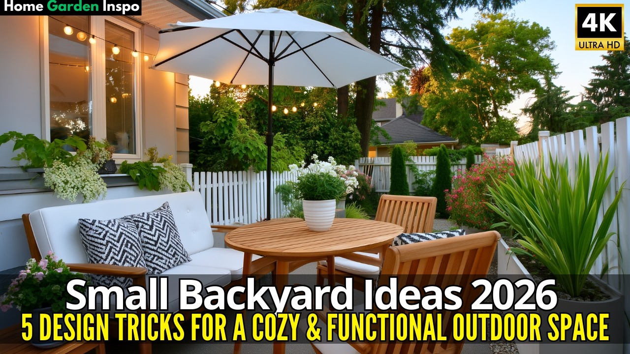 Small Backyard Ideas 2026: 5 Design Tricks for a Cozy & Functional Outdoor Space