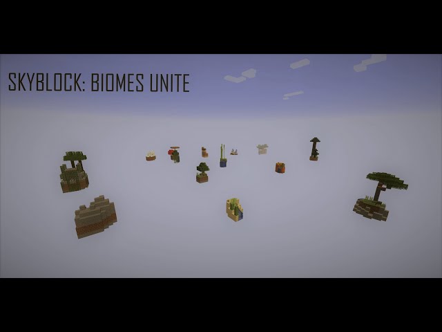 SKYBLOCK: Biomes Unite Minecraft Map
