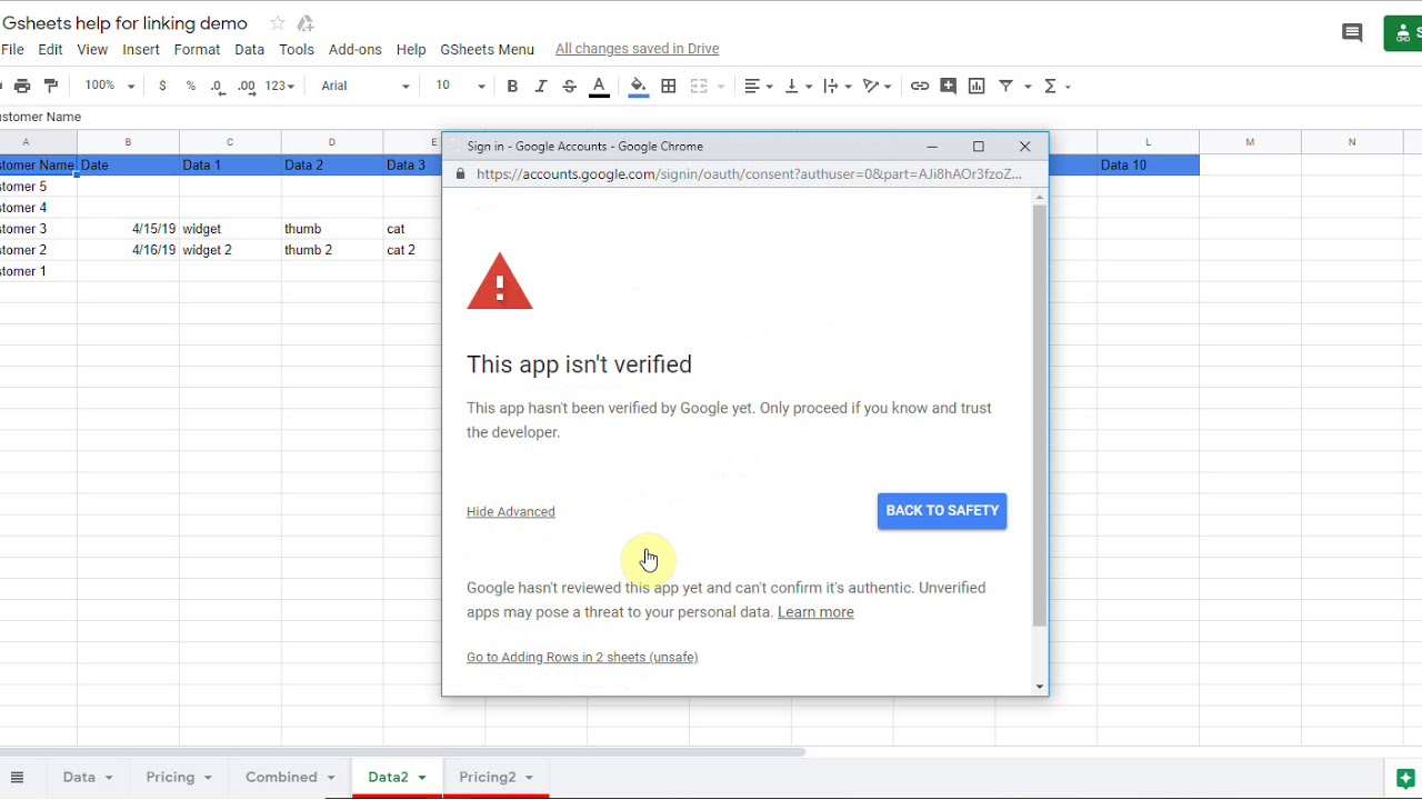 Adding Rows in 2 sheets - Google Apps Script