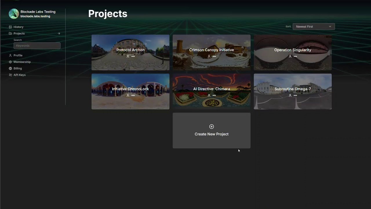 Organize your skyboxes with Projects