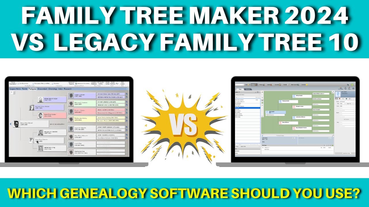 Family Tree Maker 2024 vs Legacy Family Tree 10 — Which Genealogy Software Should YOU Use?