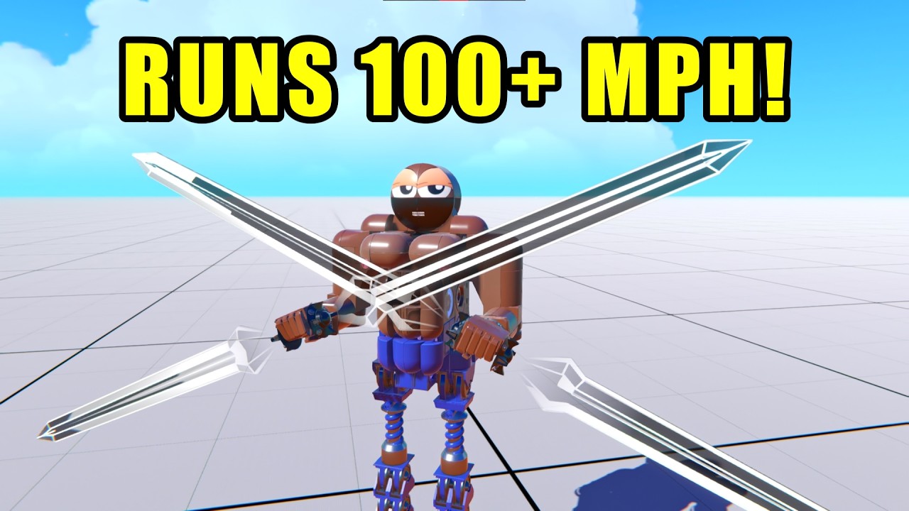 The fastest humanoid running mech in Trailmakers?!