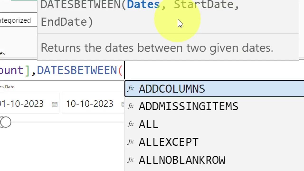 Mastering the DATESBETWEEN DAX Formula in Power BI | Galaxy.ai