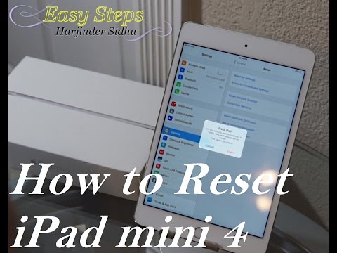 How to Reset iPad mini 4 | Factory Setting | Original Setting