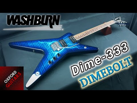 Washburn Dime 333 Dimebolt Trans Blue 2004 Korea with | Reverb
