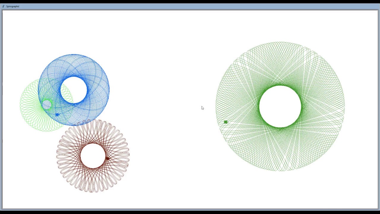 A Demonstration of Spirographs in Python