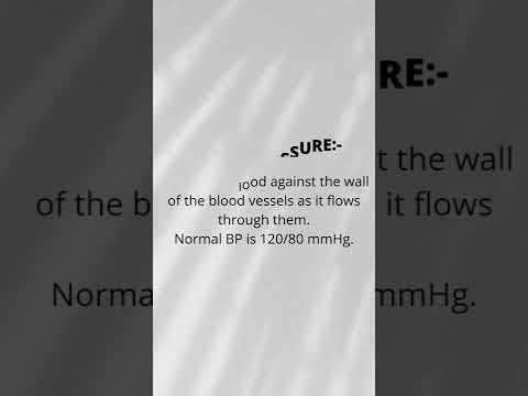 #bloodpressure #vitalsign #BP #medical #term #shorts