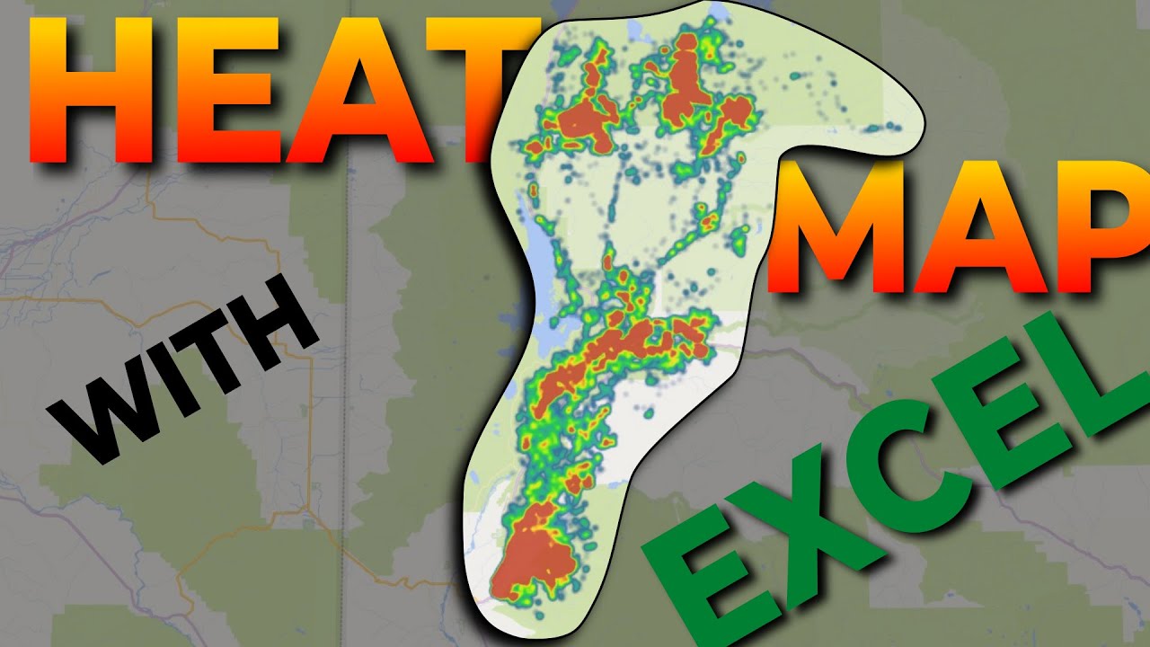 This is so EASY! Make a heatmap from points with Microsoft Excel