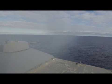 MK 50 33mm Gun Live Fire Exercise aboard USS Montgomery