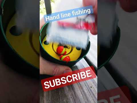 Mini tackle box and hand line. #fishing