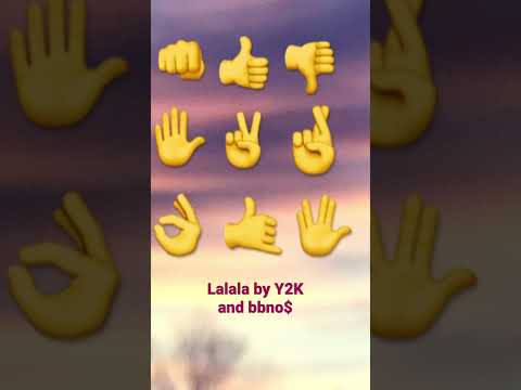 Lalala hand gesture. Song made by Y2K and bbno$