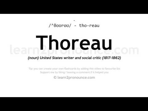 Thoreau pronunciation and definition
