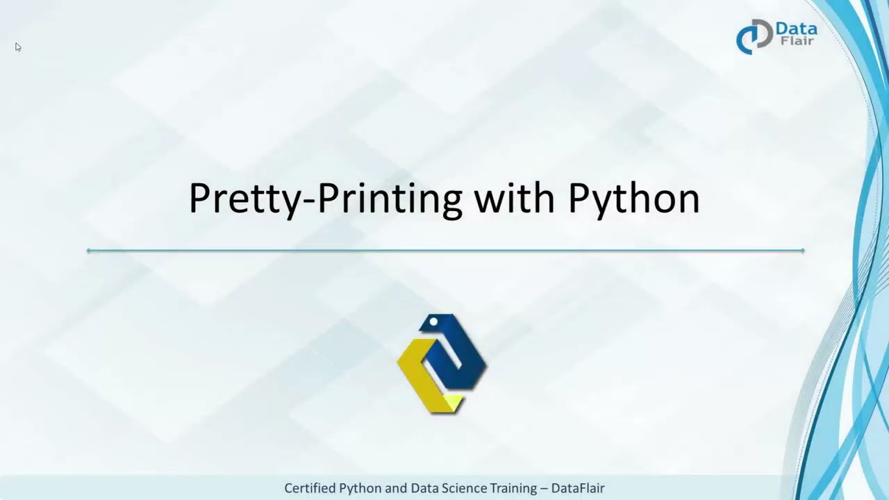 Python Pretty Printing pprint