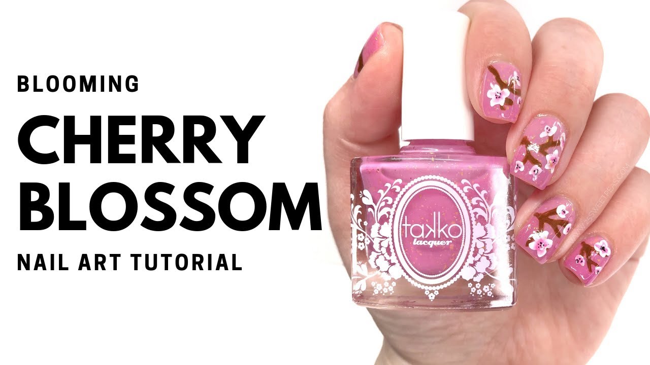 Cherry Blossom Nail Art Tutorial | 25 Sweetpeas
