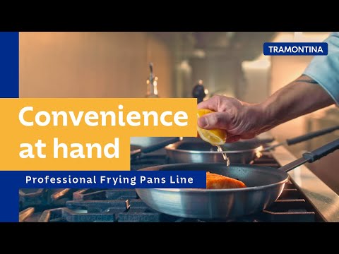 An efficient kitchen has Fusion Professional Frying Pans | Tramontina