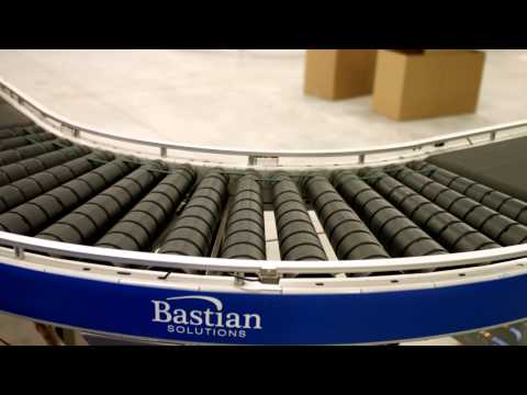 ZiPline RZCDC - Zero Pressure Roller Curve Conveyor, DC Power