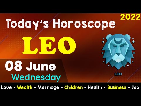 Aj Ka Din Kaisa Rahe Ga | Leo Daily Horoscope | Horoscope Today | Aj Ka Din | 08 June 2022