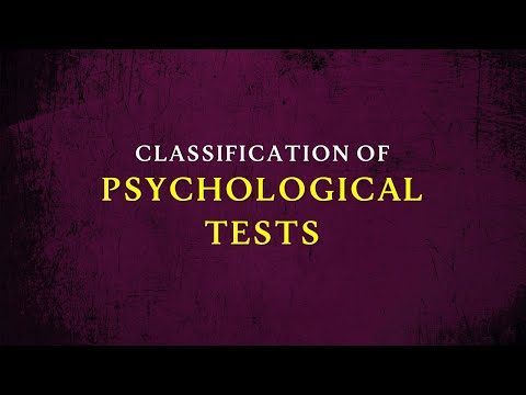Classification of Psychological tests || Assessment and Evaluation || tsin-eng