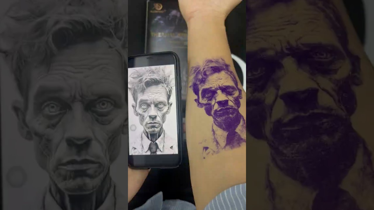 Print it for you using AIMO T08FS and Audersigt® Sliver label transfer paper. #tattoo #tattooideas