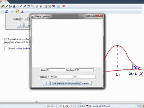 Finding area under the normal curve using StatCrunch Video Lecture - Statcrunch Tutorials for ...