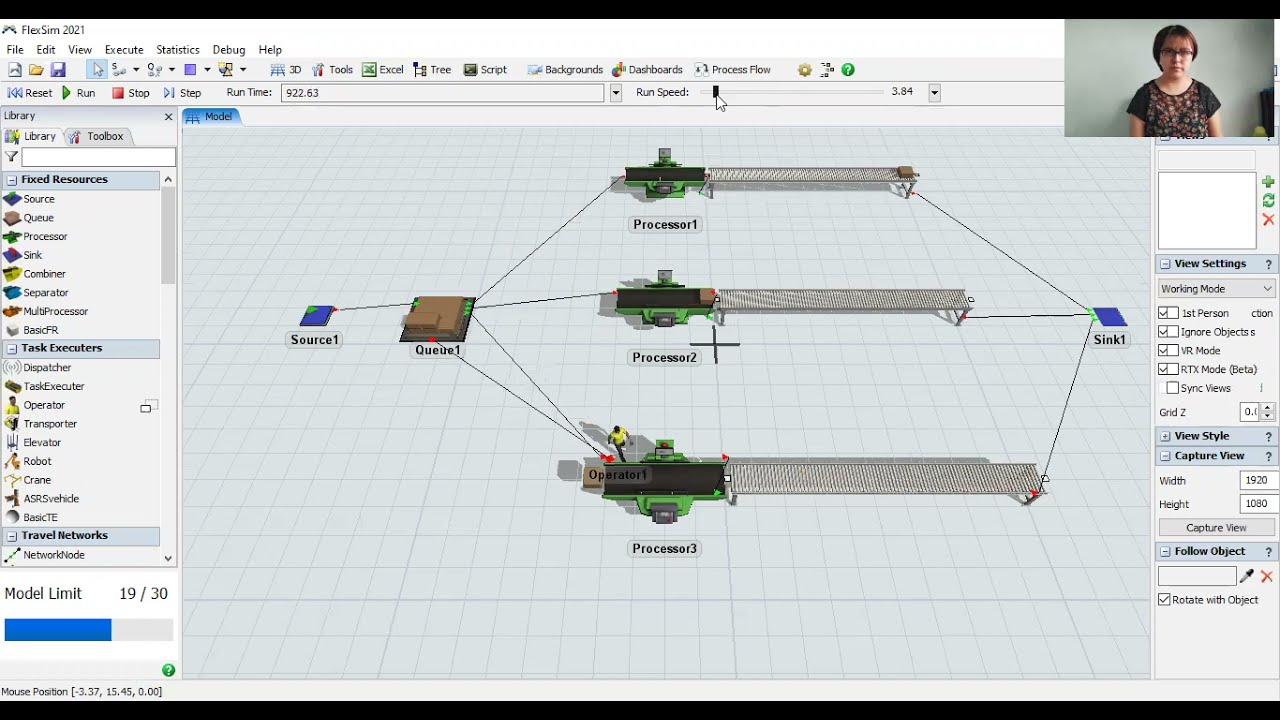 FlexSim Explicación y ejemplo | Simulación