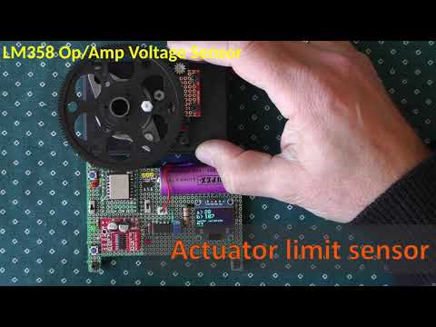LM358 Op Amp voltage/current sensor or limit switch for servo actuator